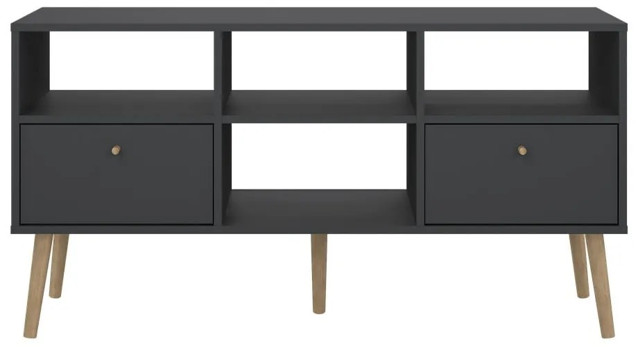 Antracitový TV stolek 117x61 cm Bodo – Tvilum