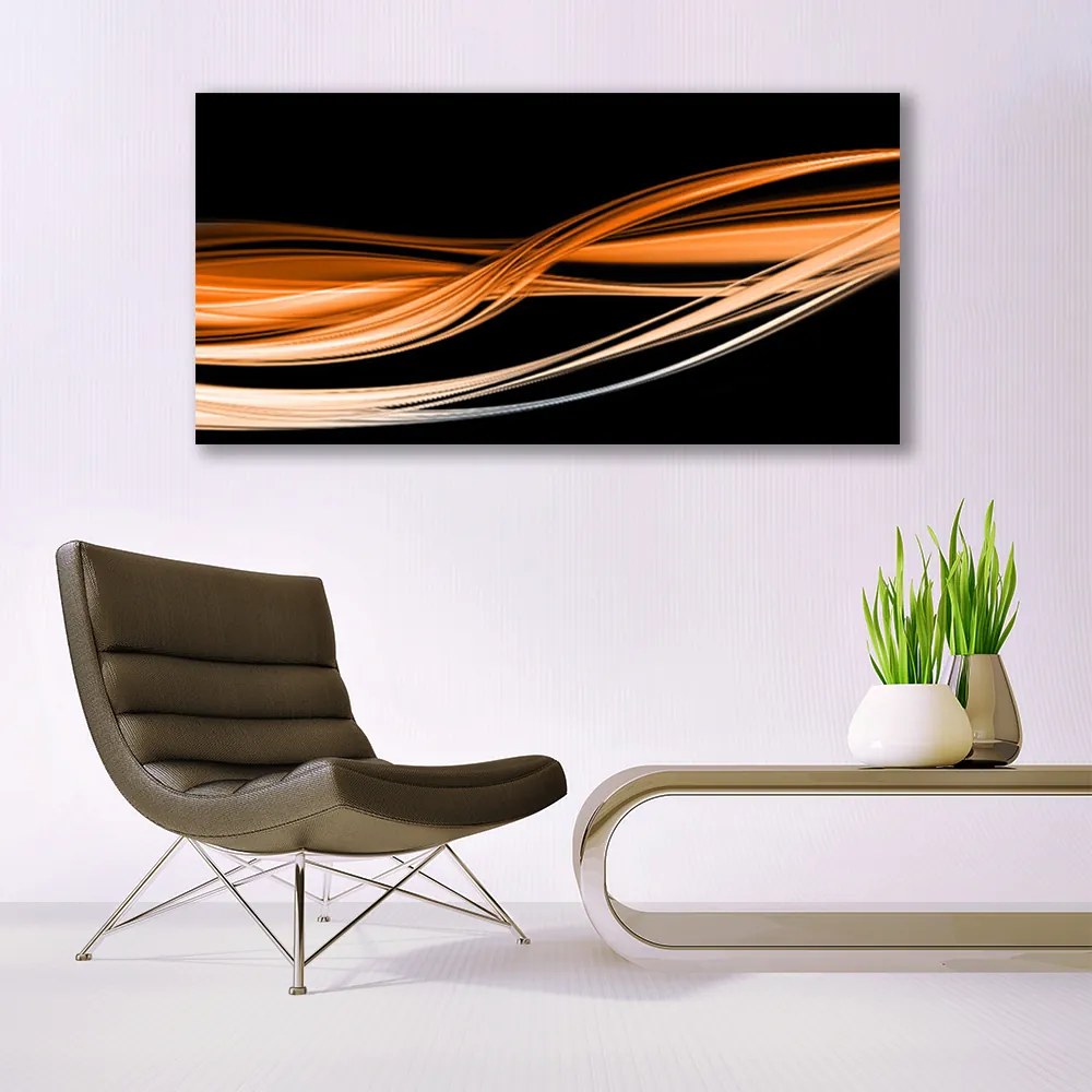 Plexisklo-obraz Abstrakce Vlny Art Umění 120x60 cm