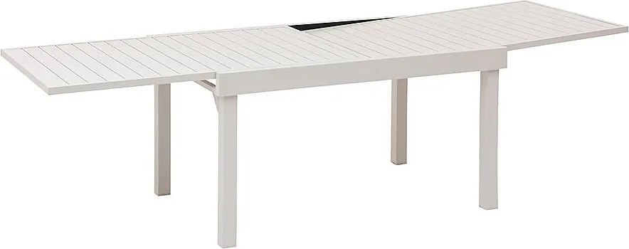DEOKORK Hliníkový stůl VALENCIA 135/270x90 cm (ivory)