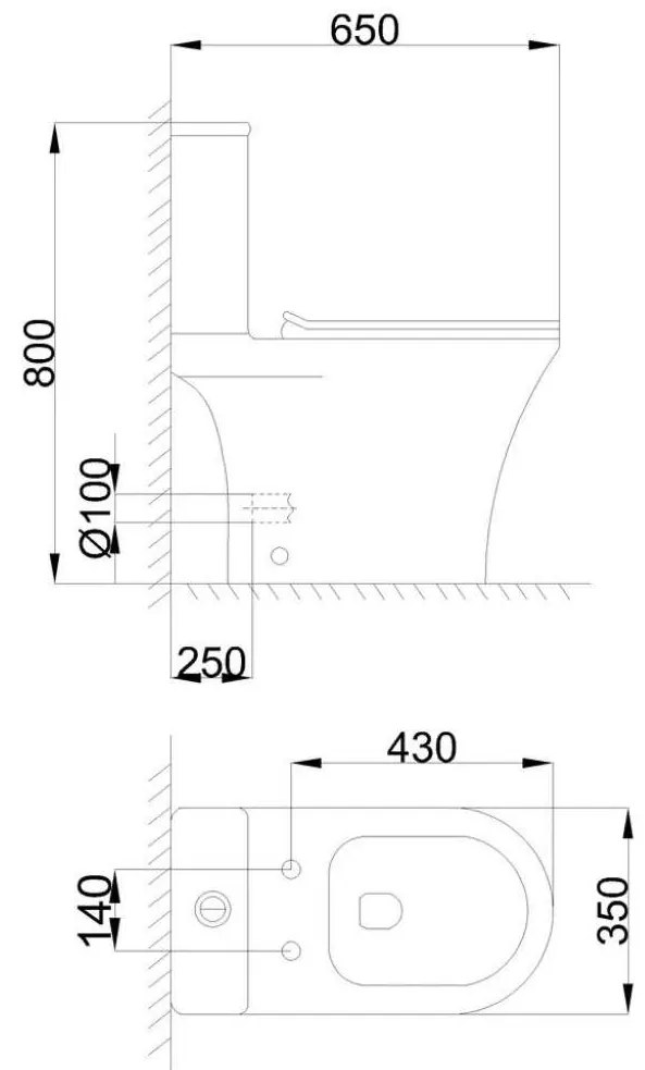 Invena Nexil, WC kombi mísa s nádržkou včetně splachovací soupravy, tornado techn., sedátko s pomalým zavíráním, INV-CE-82-O01-J