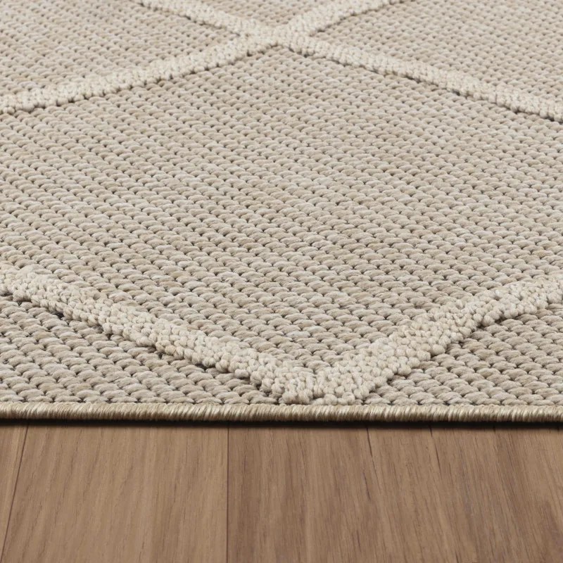 Ayyildiz, Kusový koberec Patara 4952 Beige – na ven i na doma, 200x290, béžová, chodba / předsíň