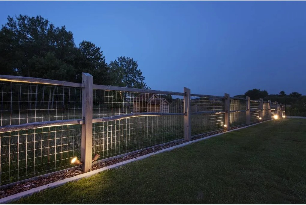 LA 1001964 BIG NAUTILUS QPAR51, venkovní svítidlo s trnem, rezavě zbarvená, IP65 max. 11W - BIG WHITE (SLV)