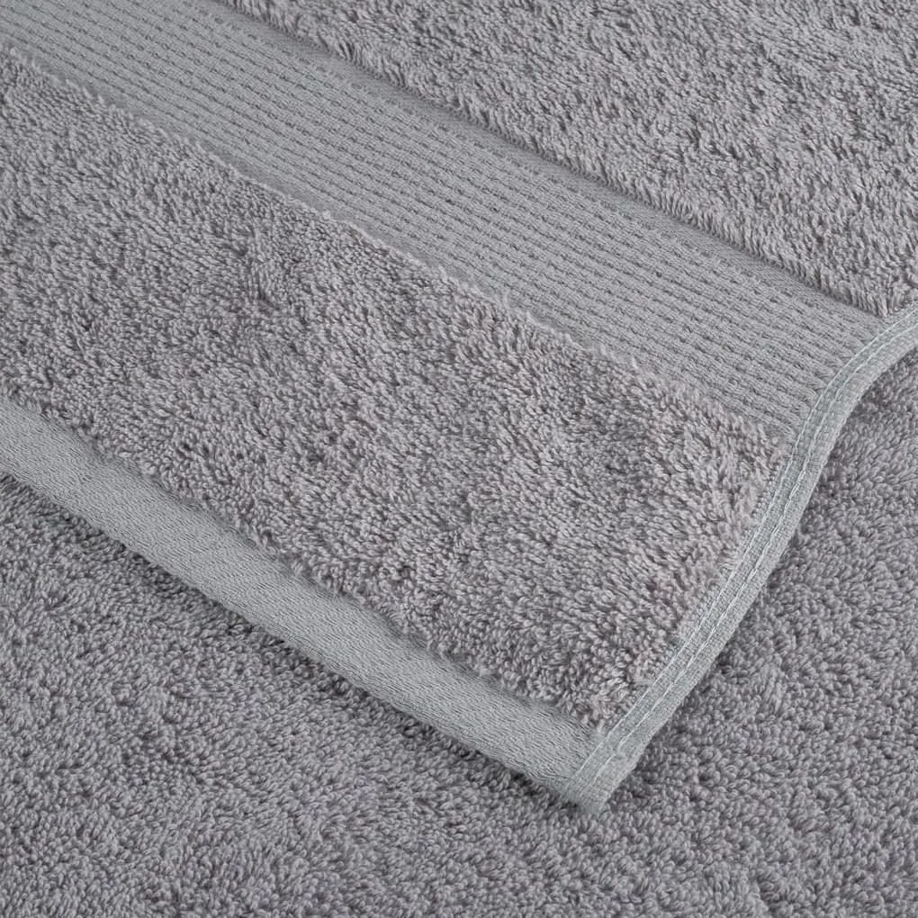 Prémiové ručníky SOLUND 2 ks šedé 100x200 cm 600 g/m² 137317