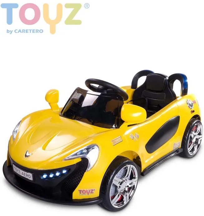 Elektrické autíčko Toyz  Aero - 2 motory a 2 rychlosti žluté