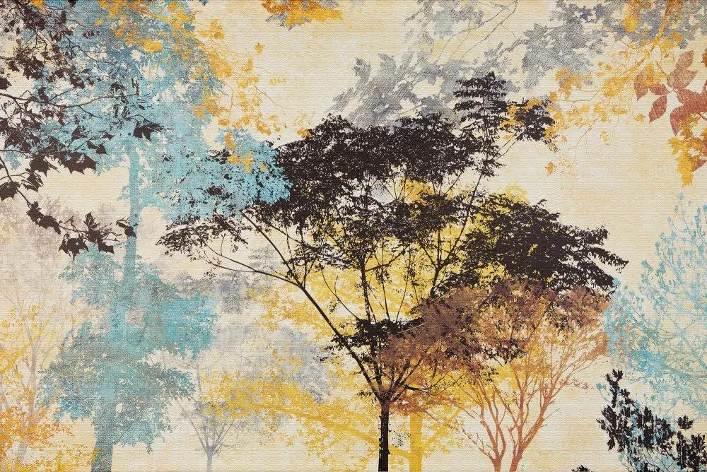 Fototapeta Malované Staré Stromy Omyvatelný vlies 104x70.5