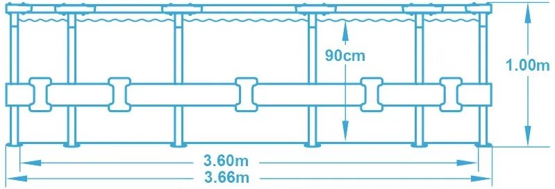 Bestway Steel Pro Max 3,66 x 1 m 56418