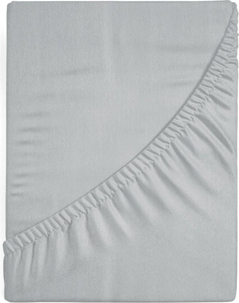 ELASTICKÉ JERSEY PROSTĚRADLO 200X220 CM, VÝŠKA 30 CM ŠEDÁ