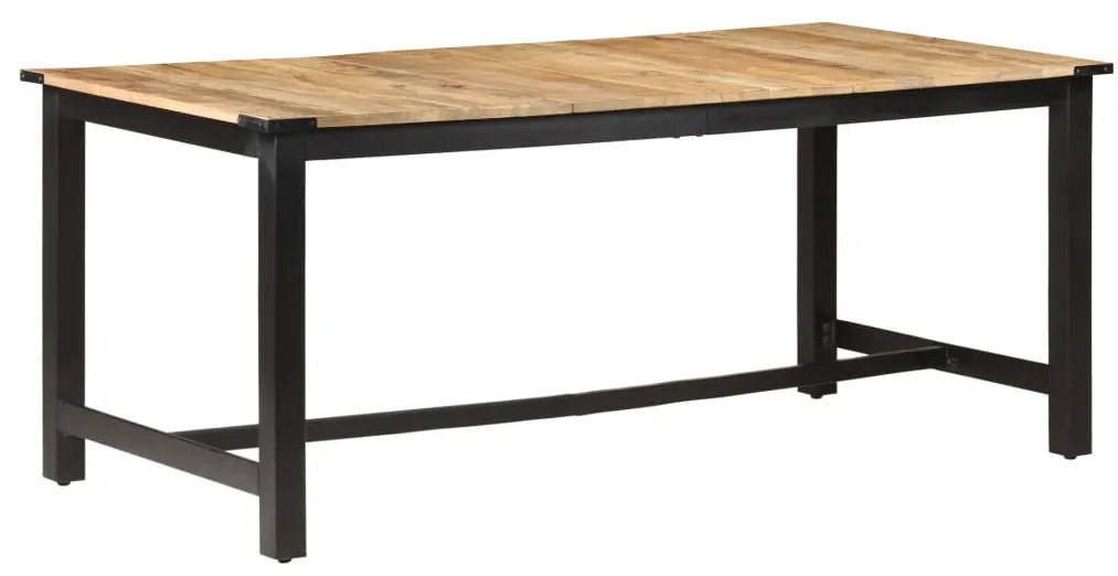 Jídelní stůl Newlin - masivní hrubé mangovníkové dřevo | 180x90x76 cm