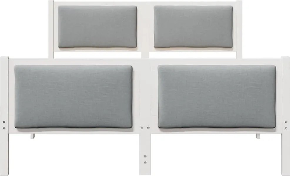 Rám postele s čelo Světle šedá 150 x 200 cm textil 3394262