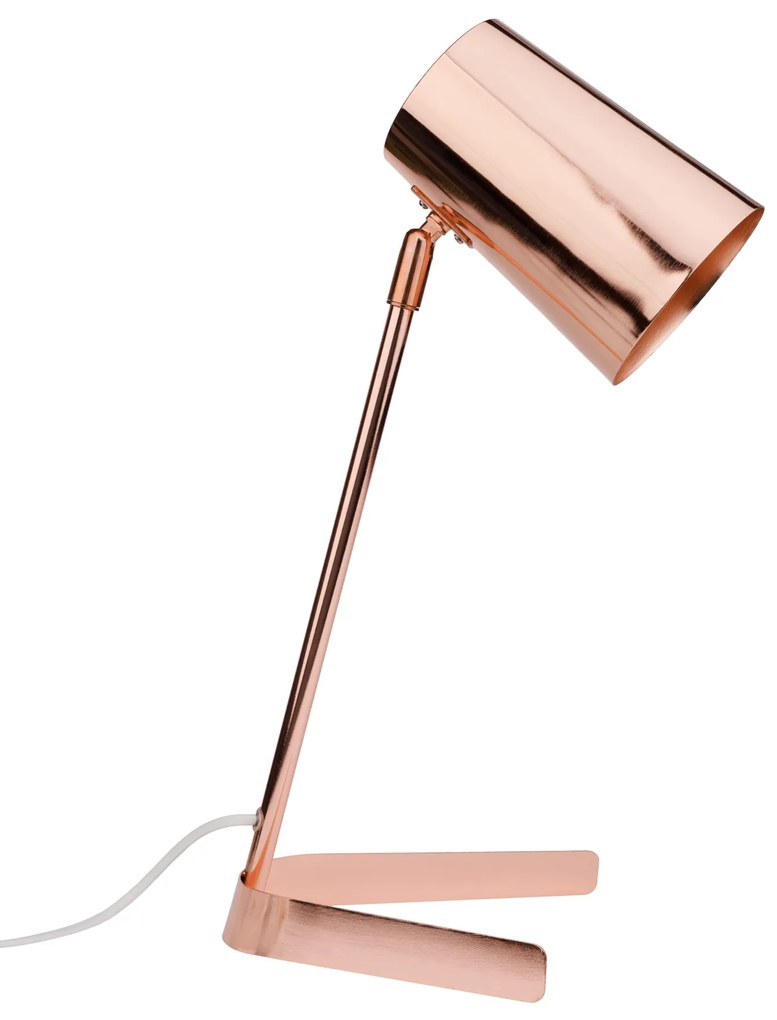 Stolní lampa, kov / rose gold, FABEL