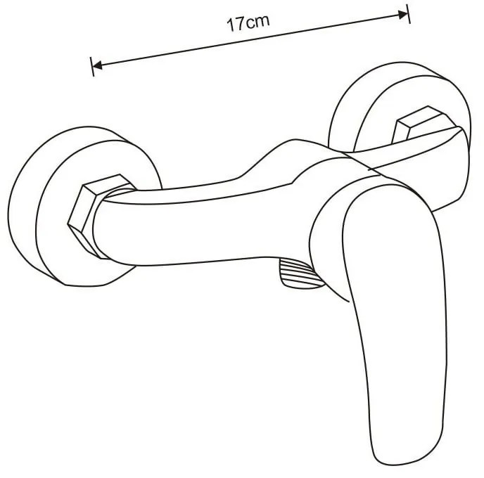 Mexen Fabia, sprchová baterie, černá, 746540-70