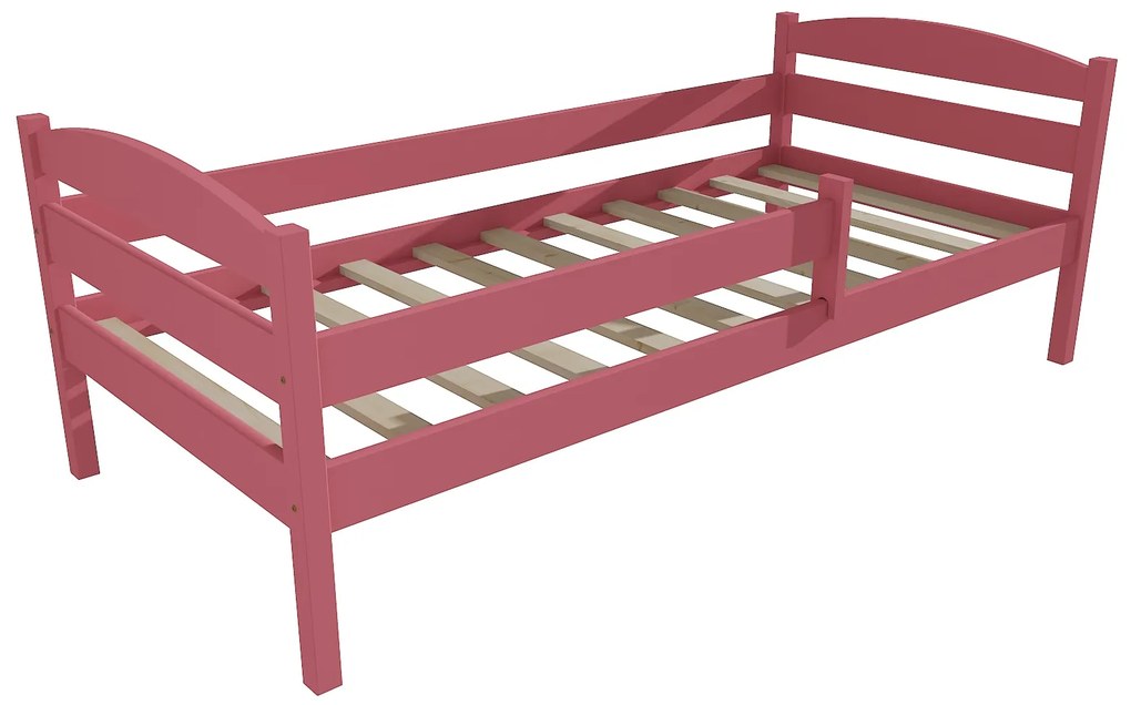 Vomaks Dětská postel DP 017 se zábranou Rozměr: 70 x 160 cm, Barva: moření olše