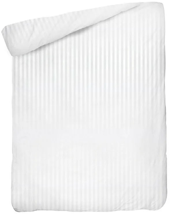 Detexpol Bavlněný povlak na polštář 140x200 s přesahem 25 cm Adamash pruh 2 cm bílý hotel PC