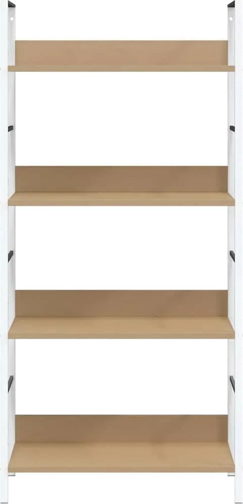 4patrová knihovna dub 60 x 27,6 x 124,5 cm kompozitní dřevo 288225