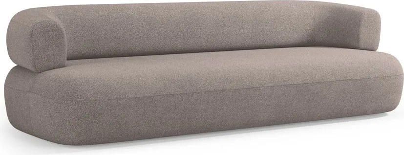 Světle hnědá pohovka z textilie bouclé 226 cm Jenny – Micadoni