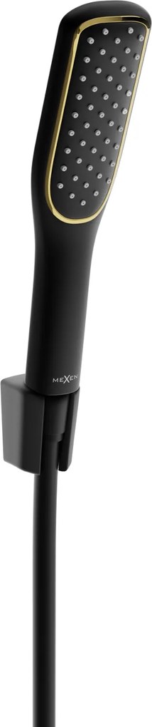 Mexen příslušenství - 1-bodový ruční sprchový set R-49, černá/zlatá,785495052-75