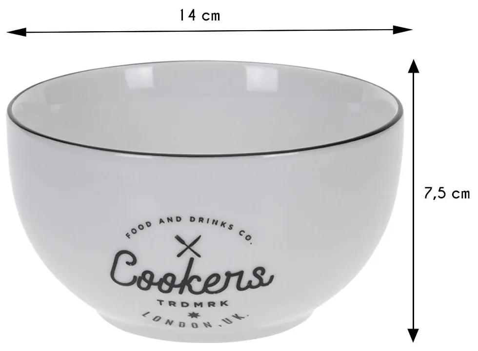 Bílá porcelánová mísa- Cookers 14cm
