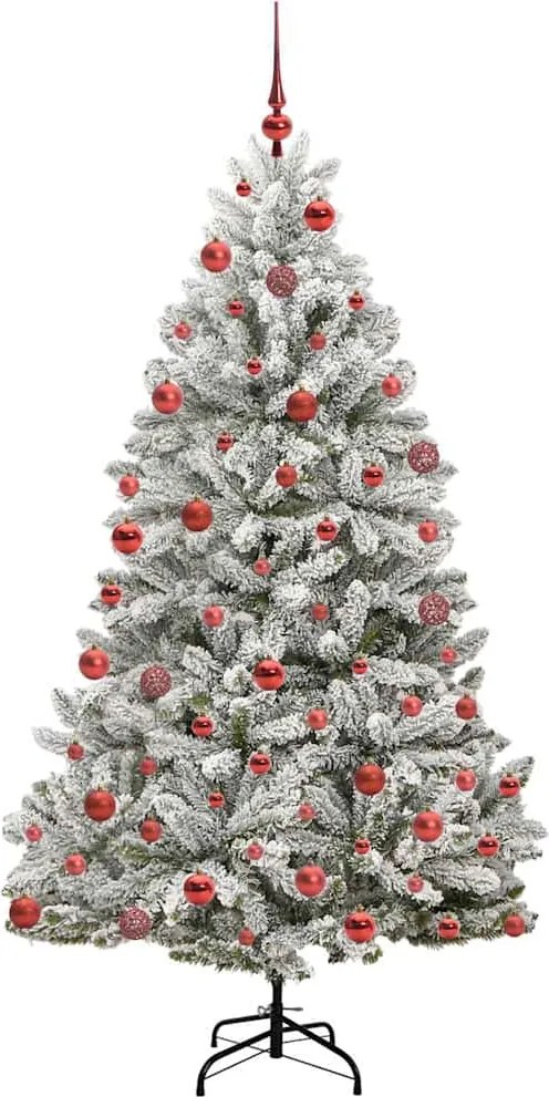 Umělý vánoční stromeček 180 cm 300 LED Teplá bílá PVC a ocel 3395748