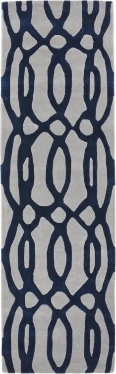Modrý koberec Blondie Wire Blue Rozměry: 70x240 cm