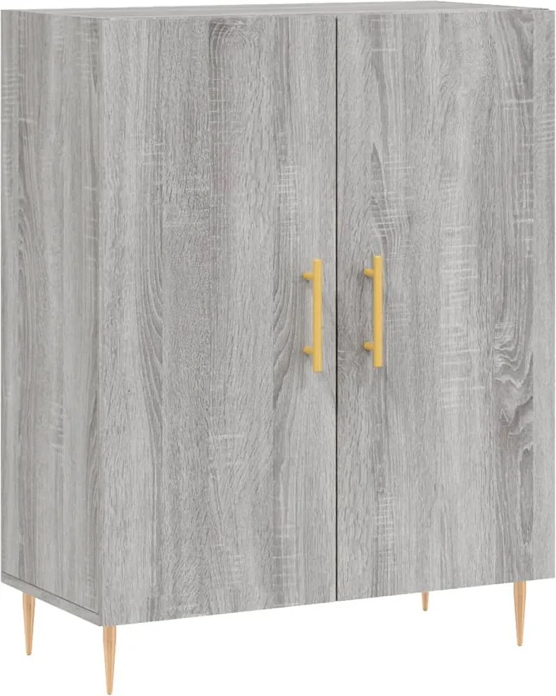 Skříň highboard šedá sonoma 69,5 x 34 x 180 cm kompozitní dřevo 3189243