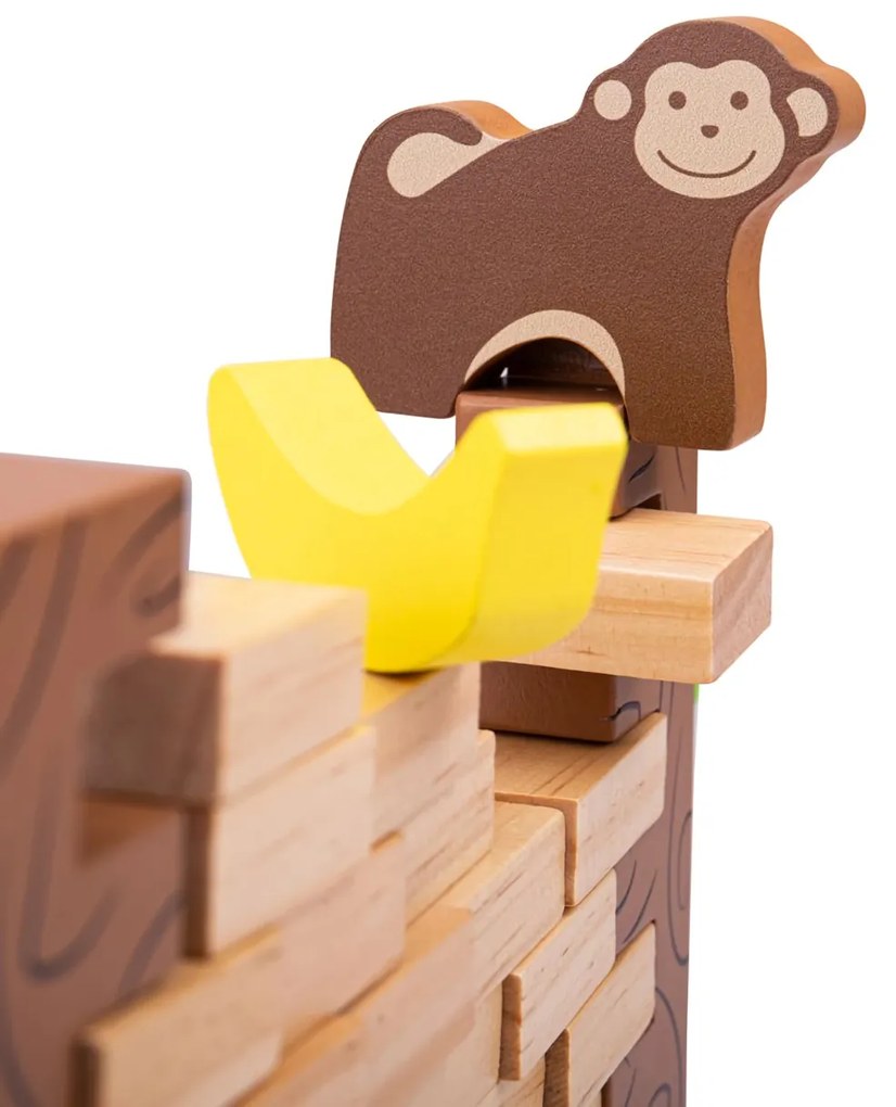 Bigjigs Toys Dřevěná motorická hra Padající džungle