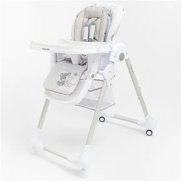 Jídelní židlička Baby Mix Infant grey Barva: Šedá