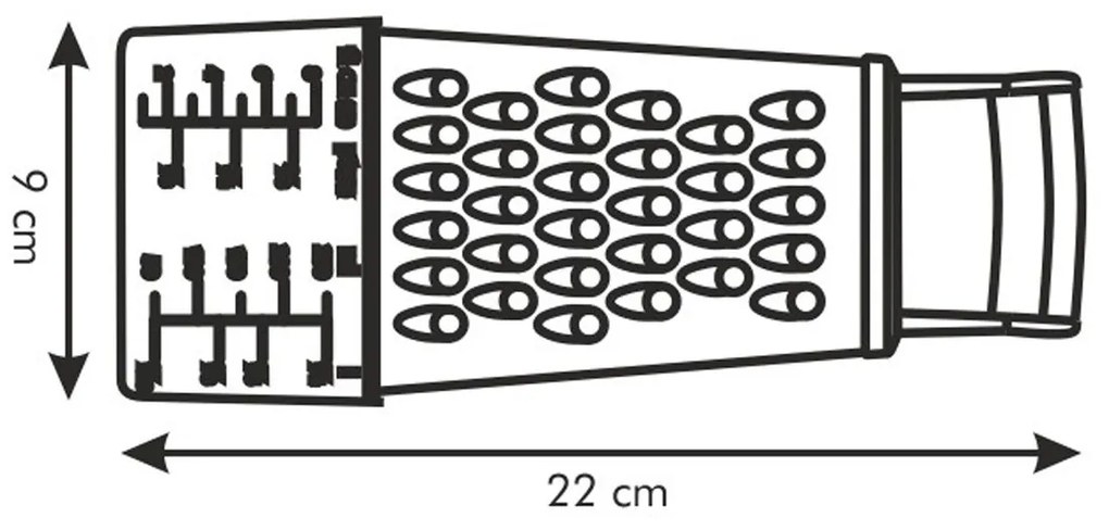 TESCOMA Struhadlo s odměrkou HANDY