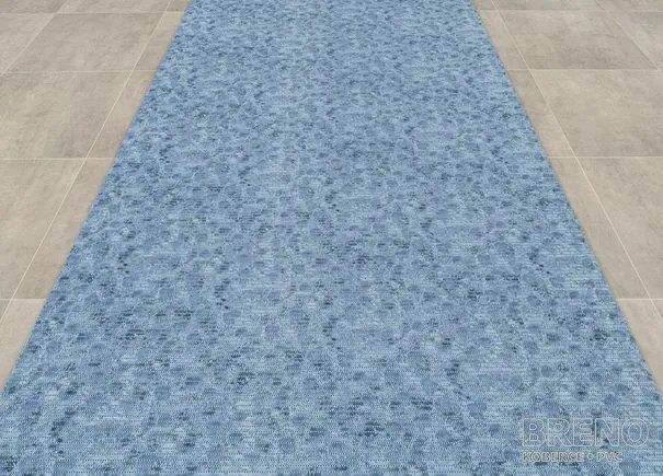 Breno Koupelnová pěnová předložka SOFTY-TEX 79912.1 vodní hladina, šíře 130 cm, Modrá