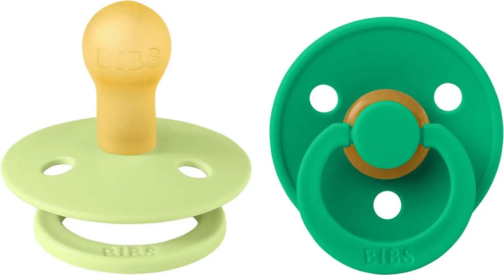 Bibs Dudlíky kaučuk 2 ks 0-6 měsíců Colour Vanilla/Cornf lowe