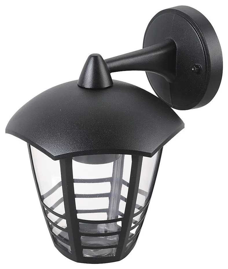 Rabalux 8617 MARSEILLE - Venkovní nástěnné svítidlo v černé barvě, 1 x E27, IP44