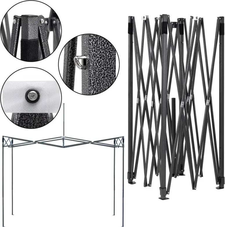GP0003 ZAHRADNÍ STAN 3 X 3 M ŠEDÝ
