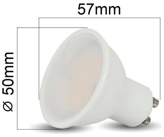 LED žárovka GU10 3W 210lm, denní, ekvivalent 25W
