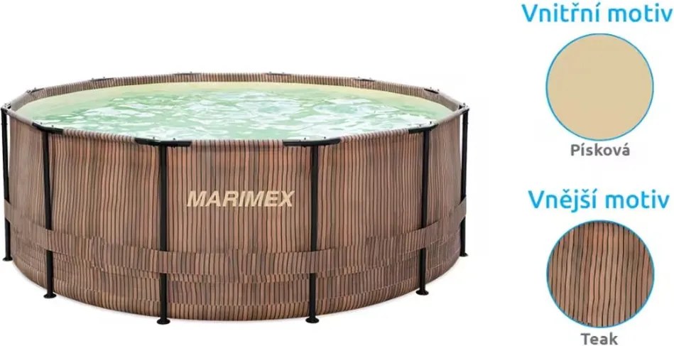 Bazén Florida Marimex 3,66 x 0,99 m TEAK vč. skimmeru 10340285