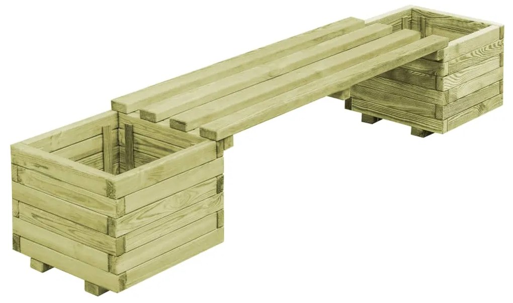 44949 vidaXL Zahradní lavice s truhlíkem z FSC impregnovaného borového dřeva
