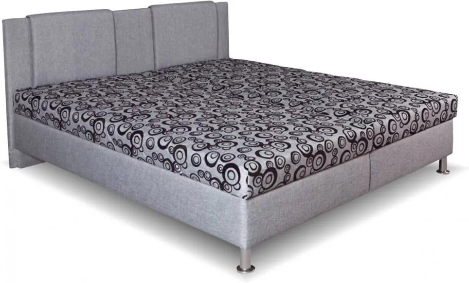 Čalouněná postel s úložným prostorem Klaudie, boční výklop MAWS, 160x200 cm
