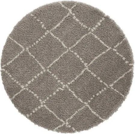 Mint Rugs - Hanse Home koberce Kusový koberec Allure 102752 Grey/Cream Šedá - 120x120 (průměr) kruh cm