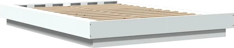 Rám postele s LED osvětlením bílý 120 x 190 cm kompozitní dřevo 3281140