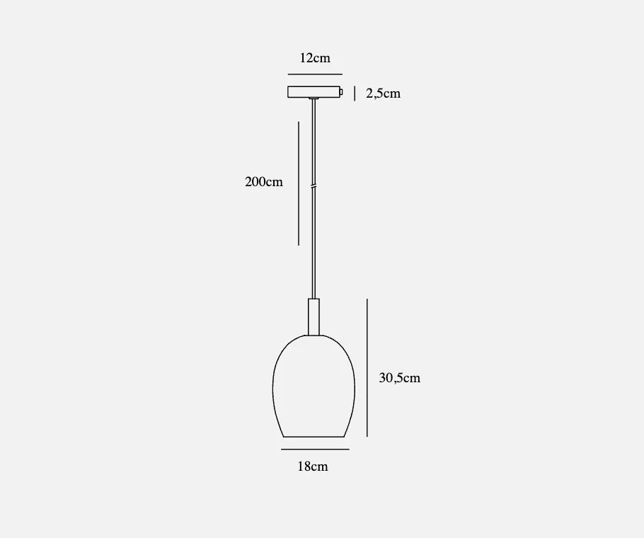 Nordlux Závěsné svítidlo Uma Velikost: 230, Barva: jantarová
