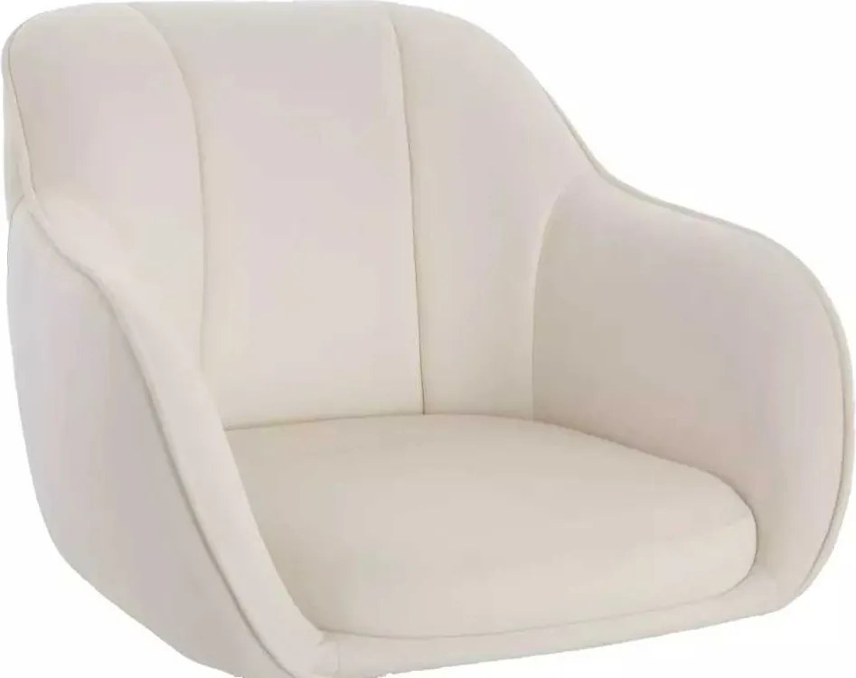 LuxuryForm DESIGN Barová židle AVOLA VELUR na zlaté kulaté podstavě - bílá
