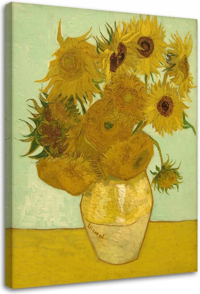 Obraz na plátně, Slunečnice V. van Gogh, reprodukce 40x60