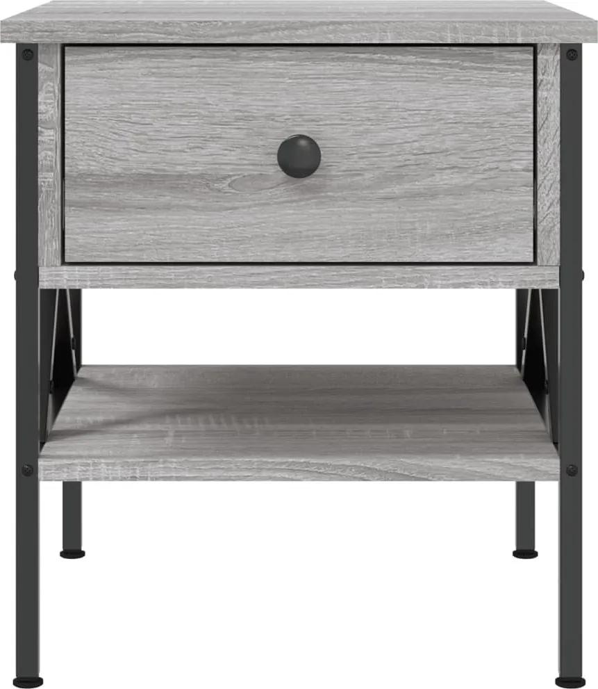 vidaXL Noční stolek 40 x 42 x 45 cm kompozitní dřevo [825959] Barva: hnědý dub
