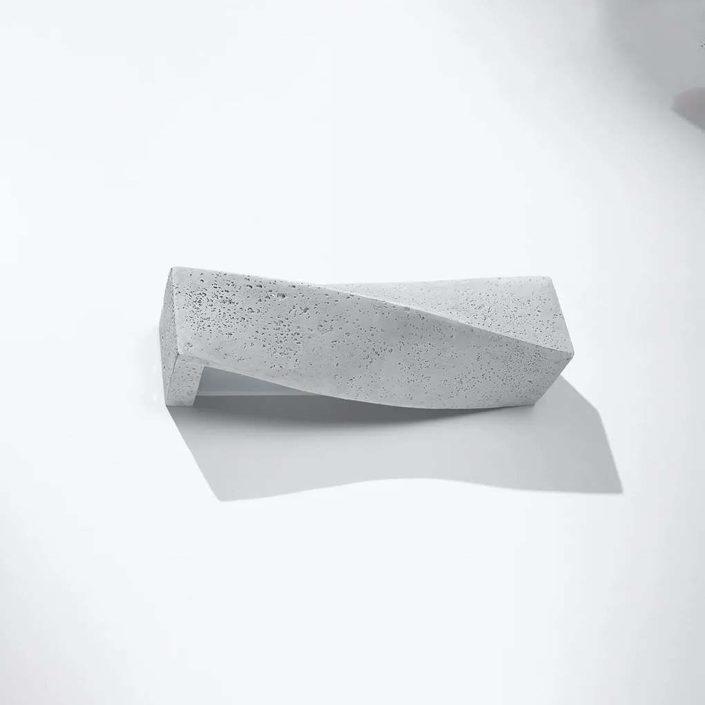 Nástěnné svítidlo Sigma, 1x betonové stínidlo