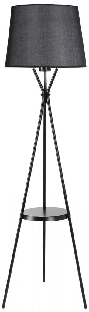 Stojací lampa Venedik 165 cm černá
