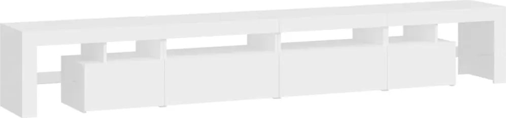 TV skříňka s LED osvětlením bílá 260x36,5x40 cm 3152818