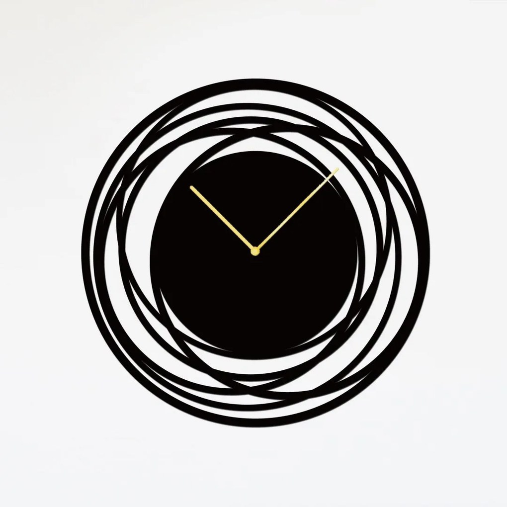 Nástěnné hodiny NET Barevný vzor: Černá, Velikost hodin: 50x50