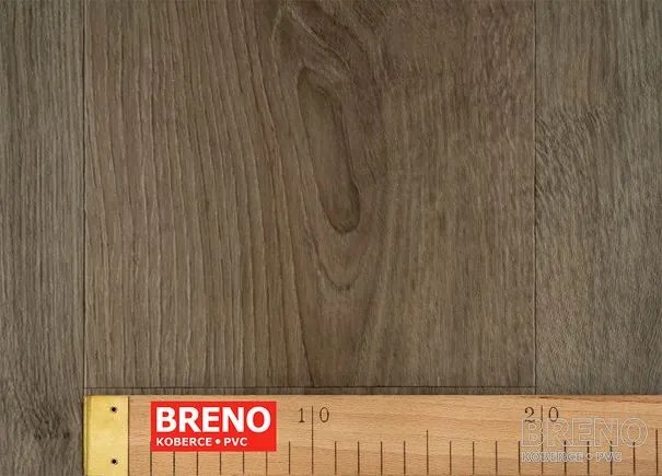 Breno PVC GREENLINE Legend Oak 0401 – tmavě hnědé dřevo, šíře 400 cm