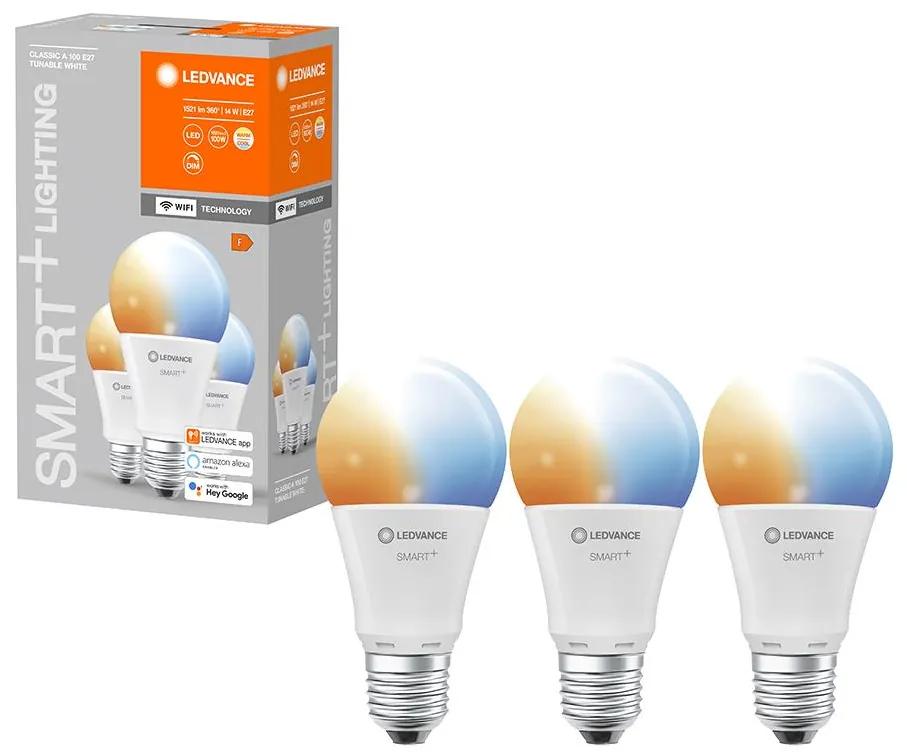 Ledvance | SADA 3x LED Stmívatelná žárovka SMART+ E27/14W/230V 2700K-6500K - Ledvance | P224715