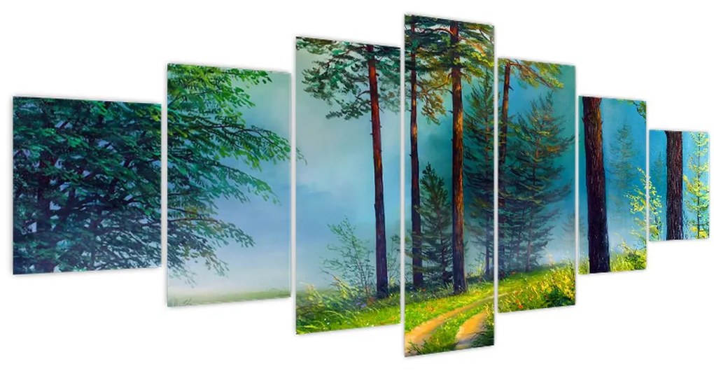 Obraz - Olejomalba krajiny (210x100 cm)