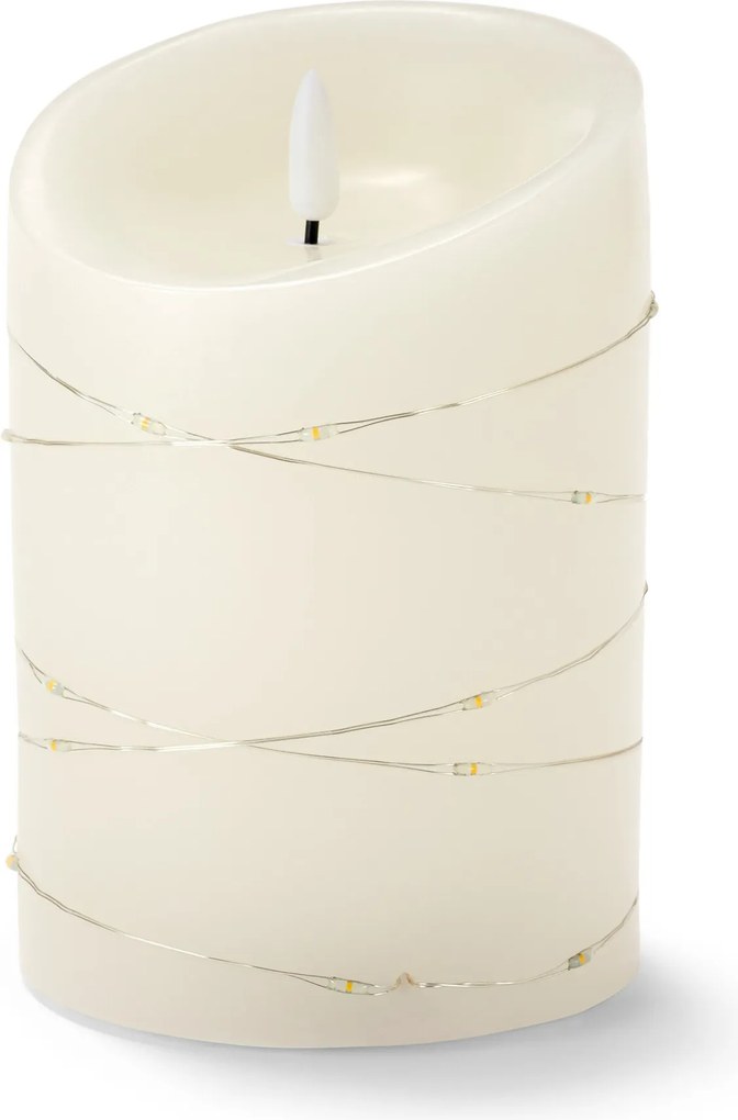 Tchibo - Svíčka z pravého vosku s LED a světelným řetězem s mikro LED