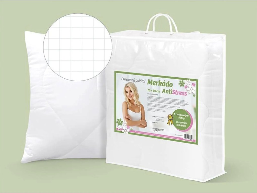 Polštář Merkádo AntiStress 900g Bílá 8550/0900 70x90 cm